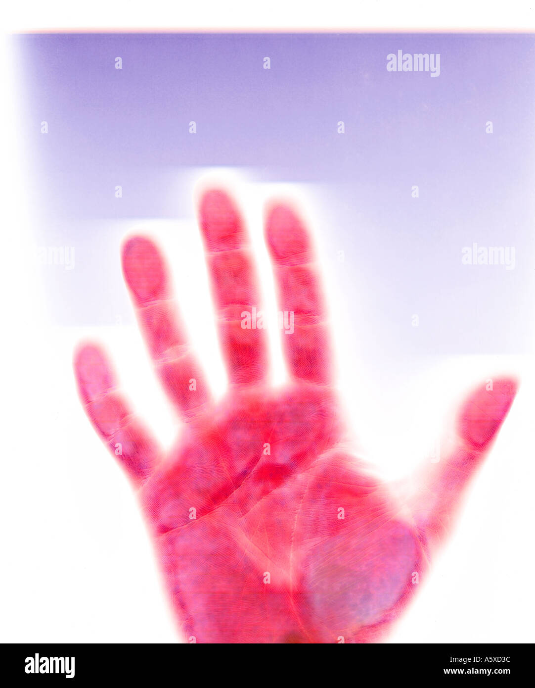 Red handprint hi-res stock photography and images - Alamy