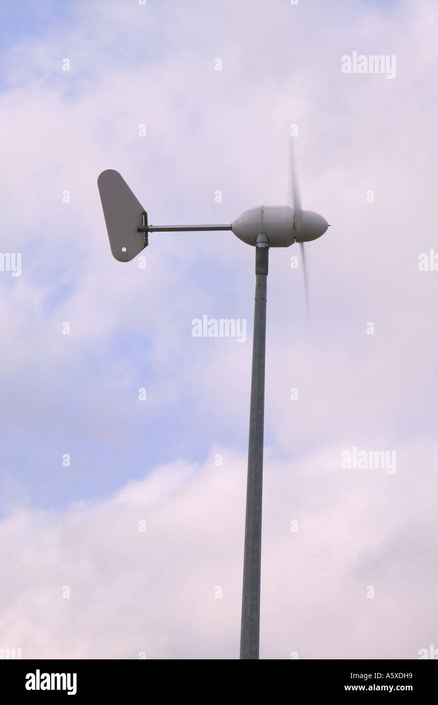 a small scale wind turbine for generating electricity Stock Photo - Alamy