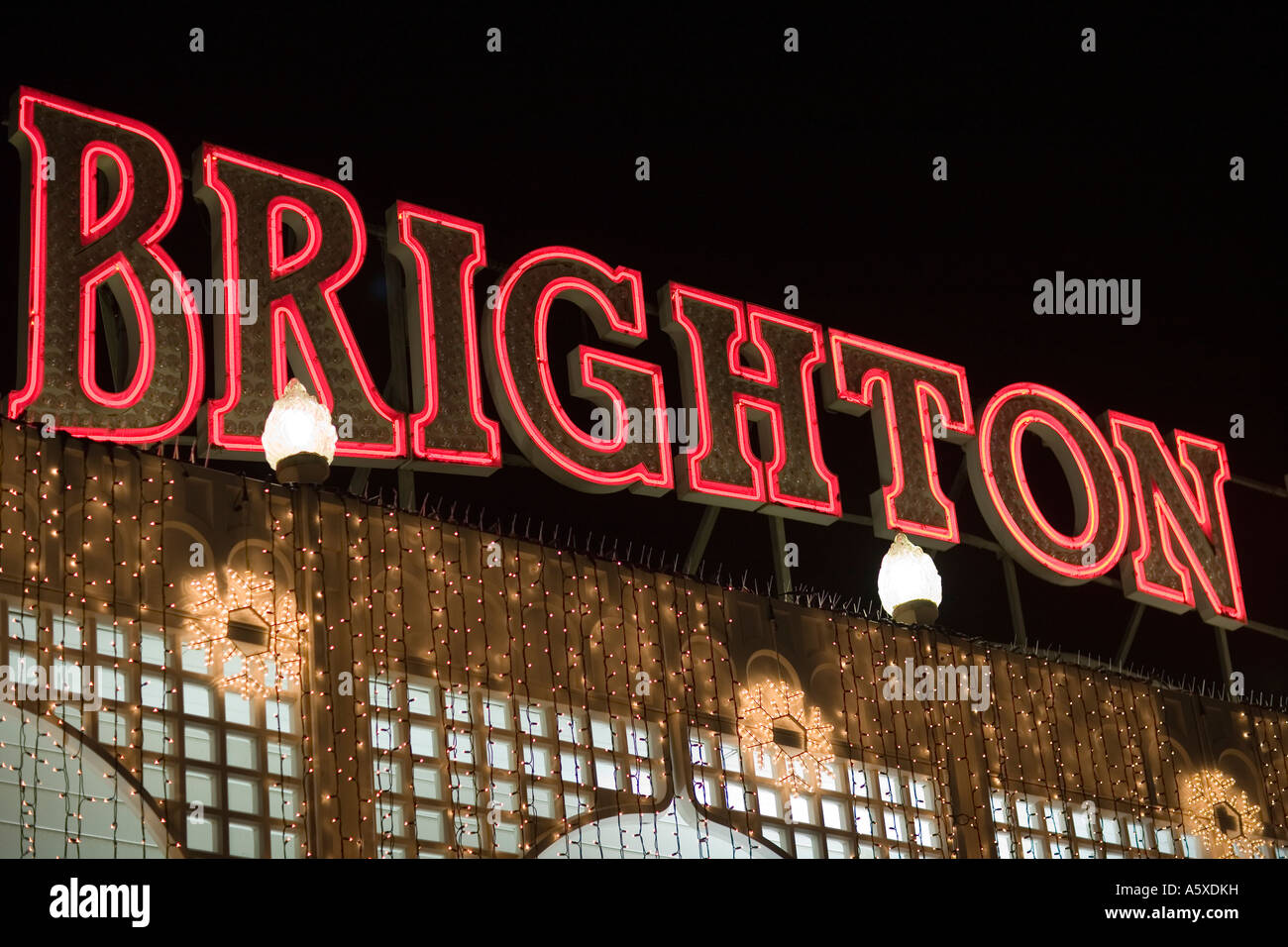 Brighton neon lights brighton pier hi-res stock photography and images ...