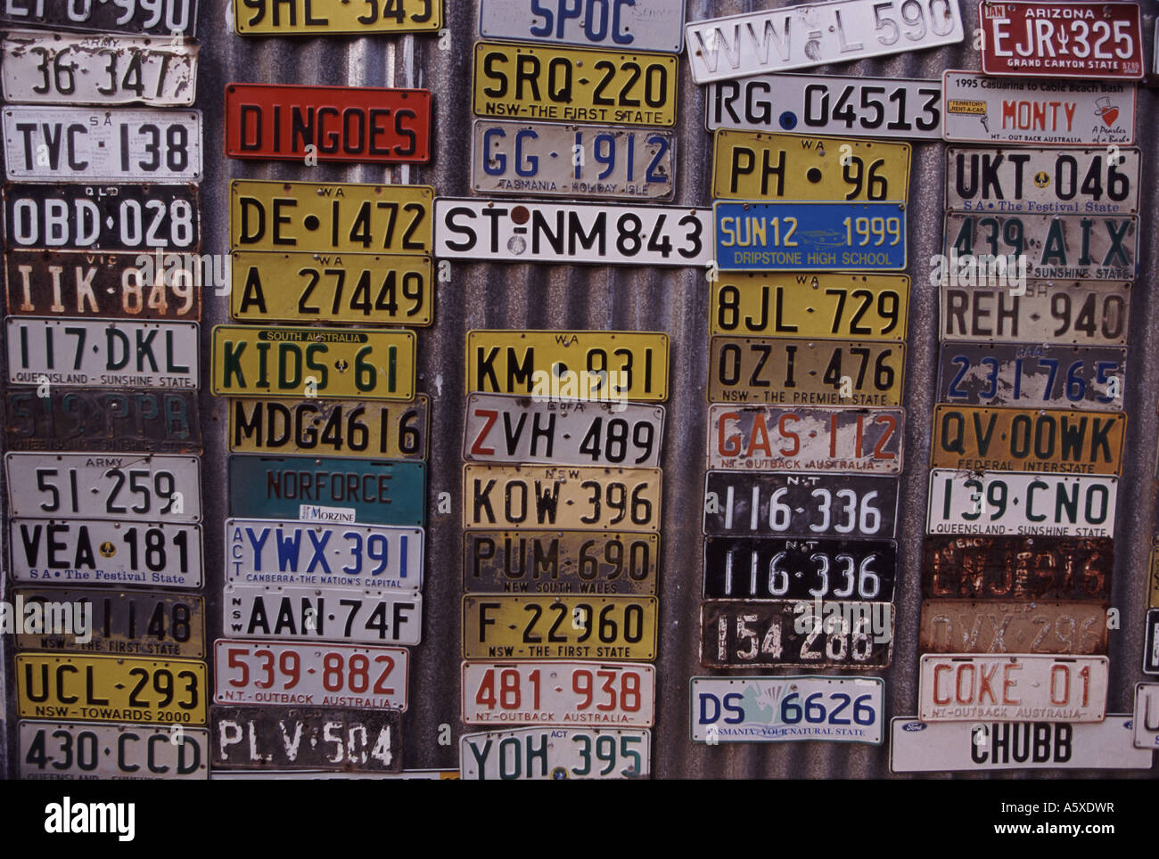 Registration plates (Rego). Daly Waters, Northern Territory Australia ...