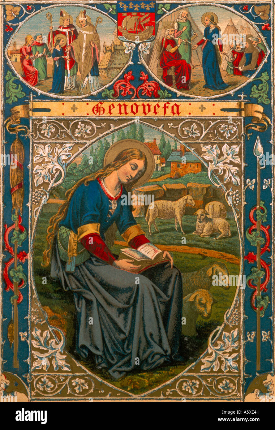 Saint Genevieve Patroness of Paris Stock Photo - Alamy