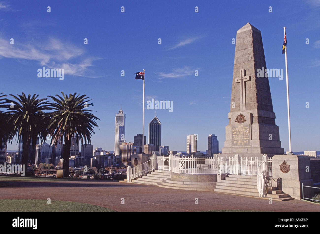 Kings Park War Memorial. Perth, Western Australia Stock Photo - Alamy