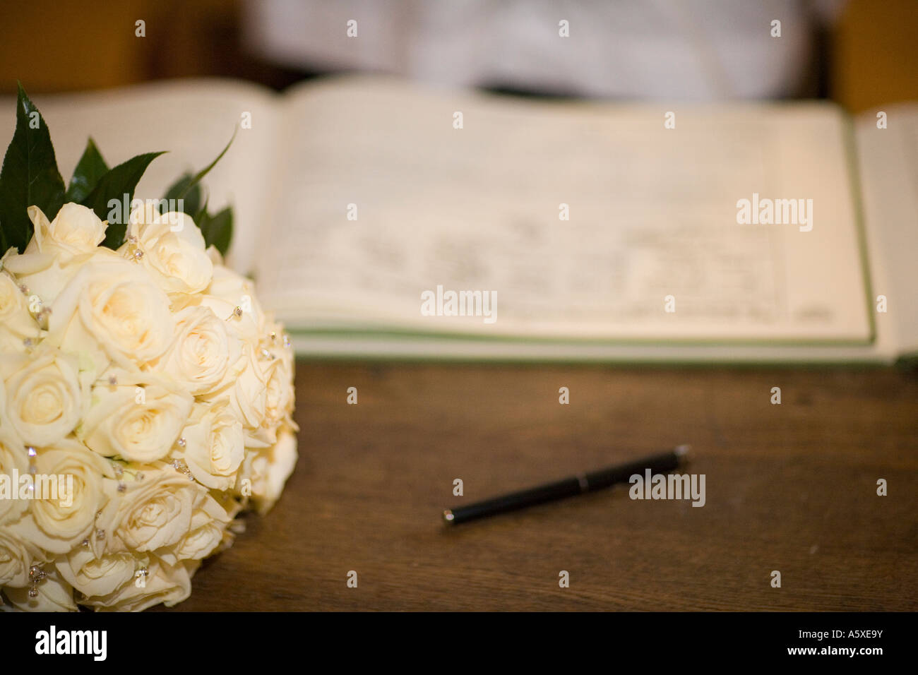 Register of Marriages Stock Photo - Alamy