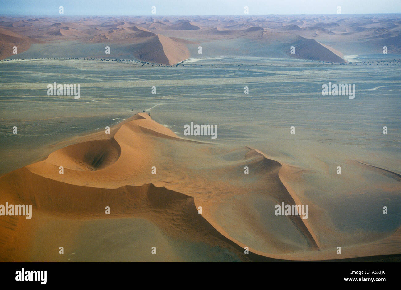 Aerial View of Sand dunes Soussevlei Namibia Stock Photo - Alamy