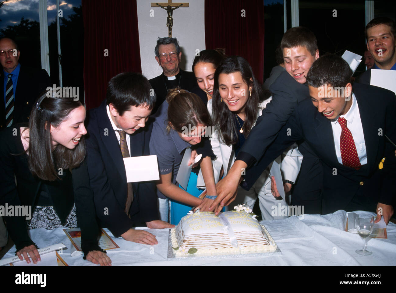 Teenagers confirmation hi-res stock photography and images - Alamy