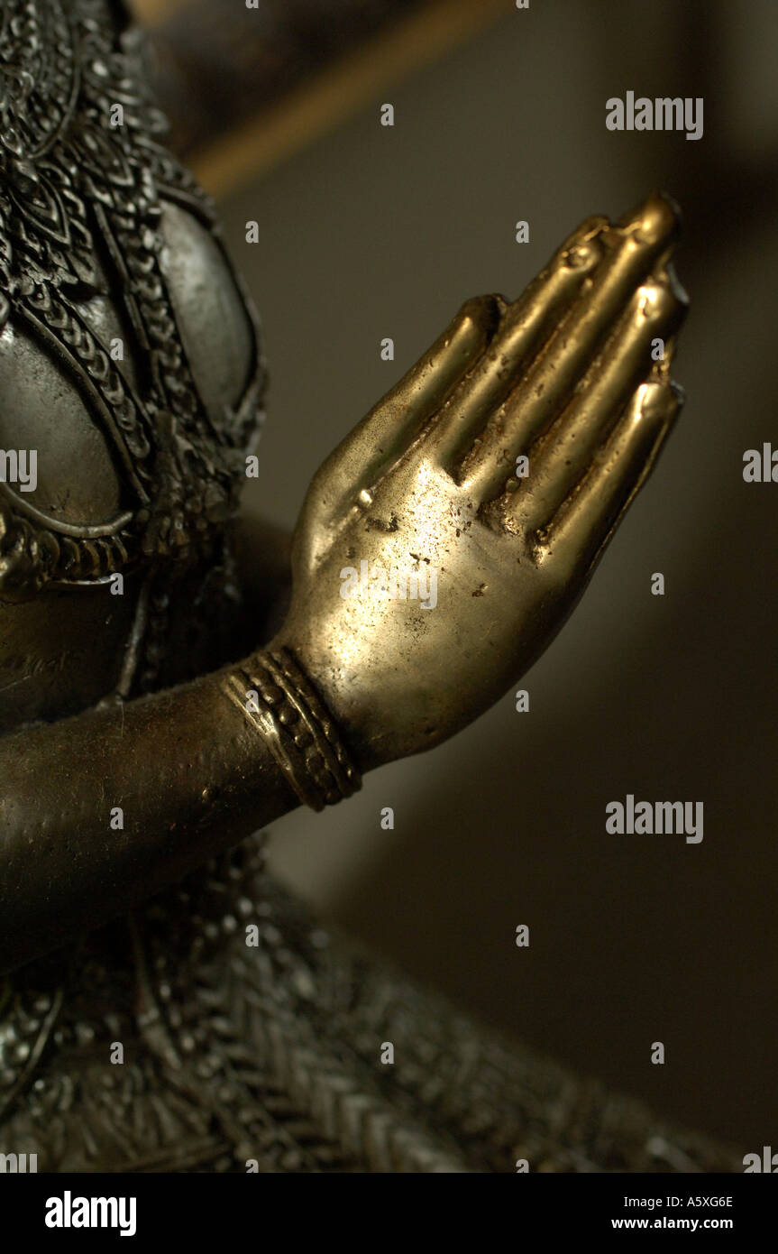 Praying Buddhas Hands Stock Photo - Alamy