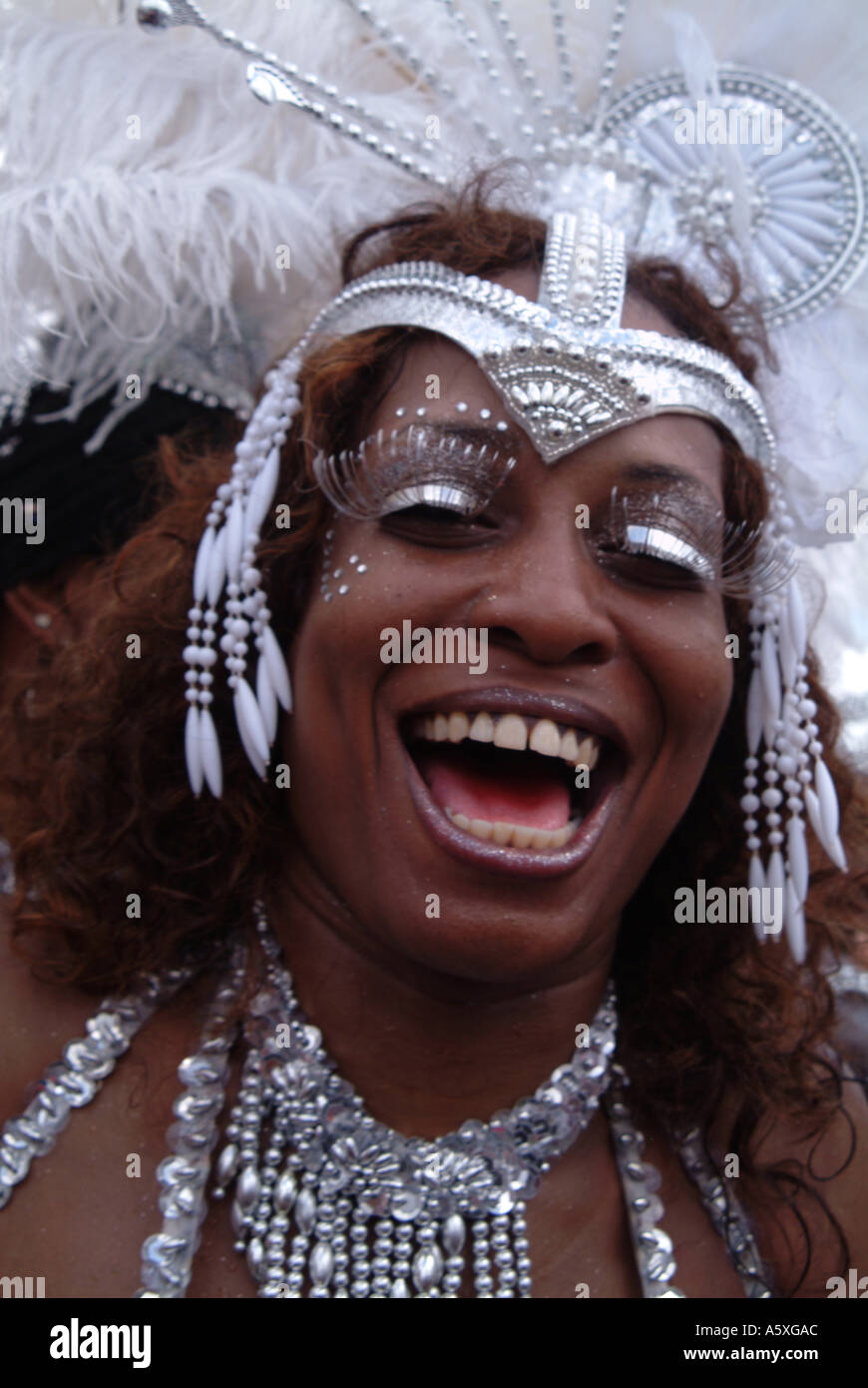 Portrait of a woman at a carnival Stock Photo - Alamy