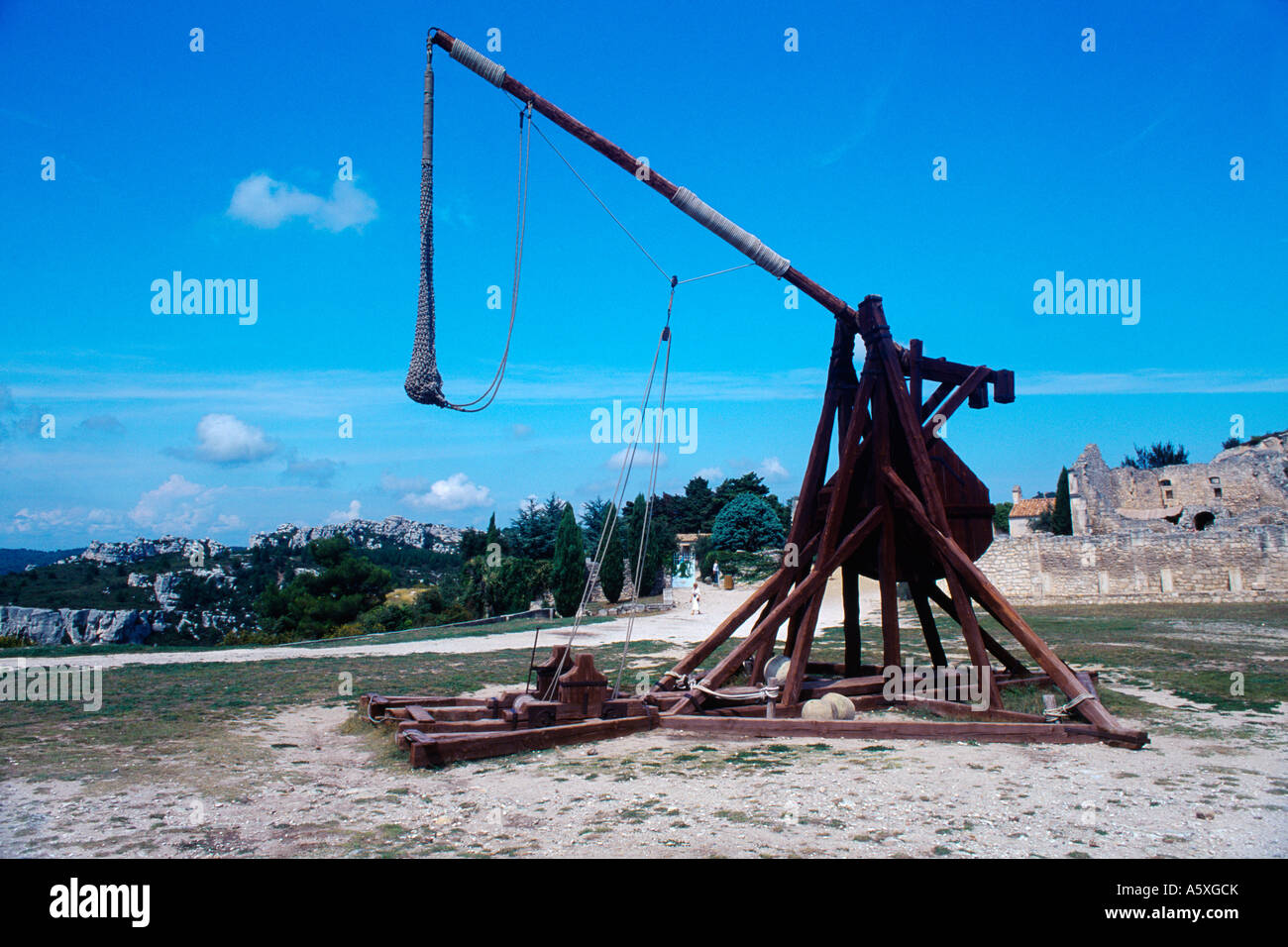 Les Baux Provence France Citadel Rock Catapult 13th to 14th Century ...