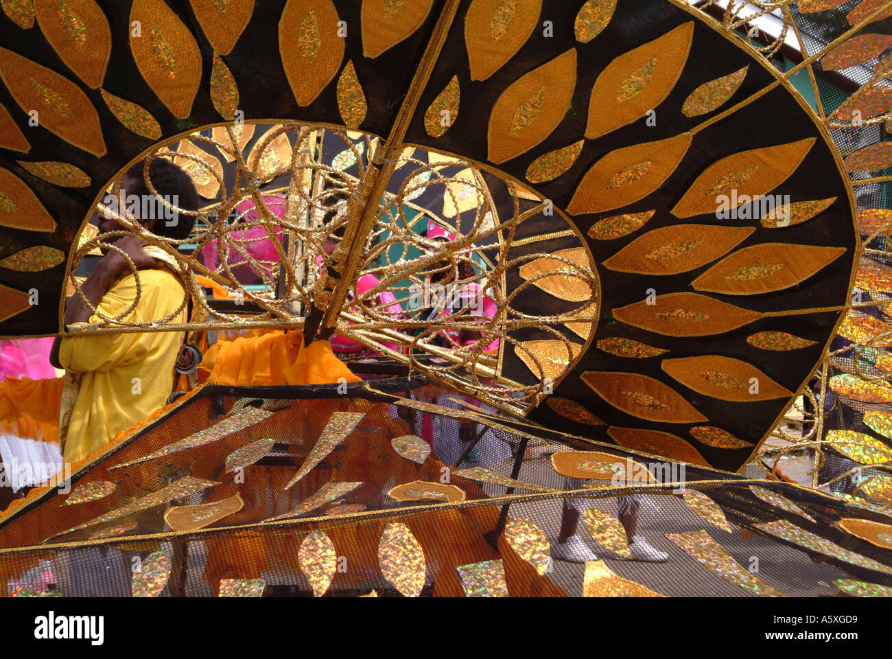 Detail of carnival float in Trinidad West Indies Stock Photo - Alamy