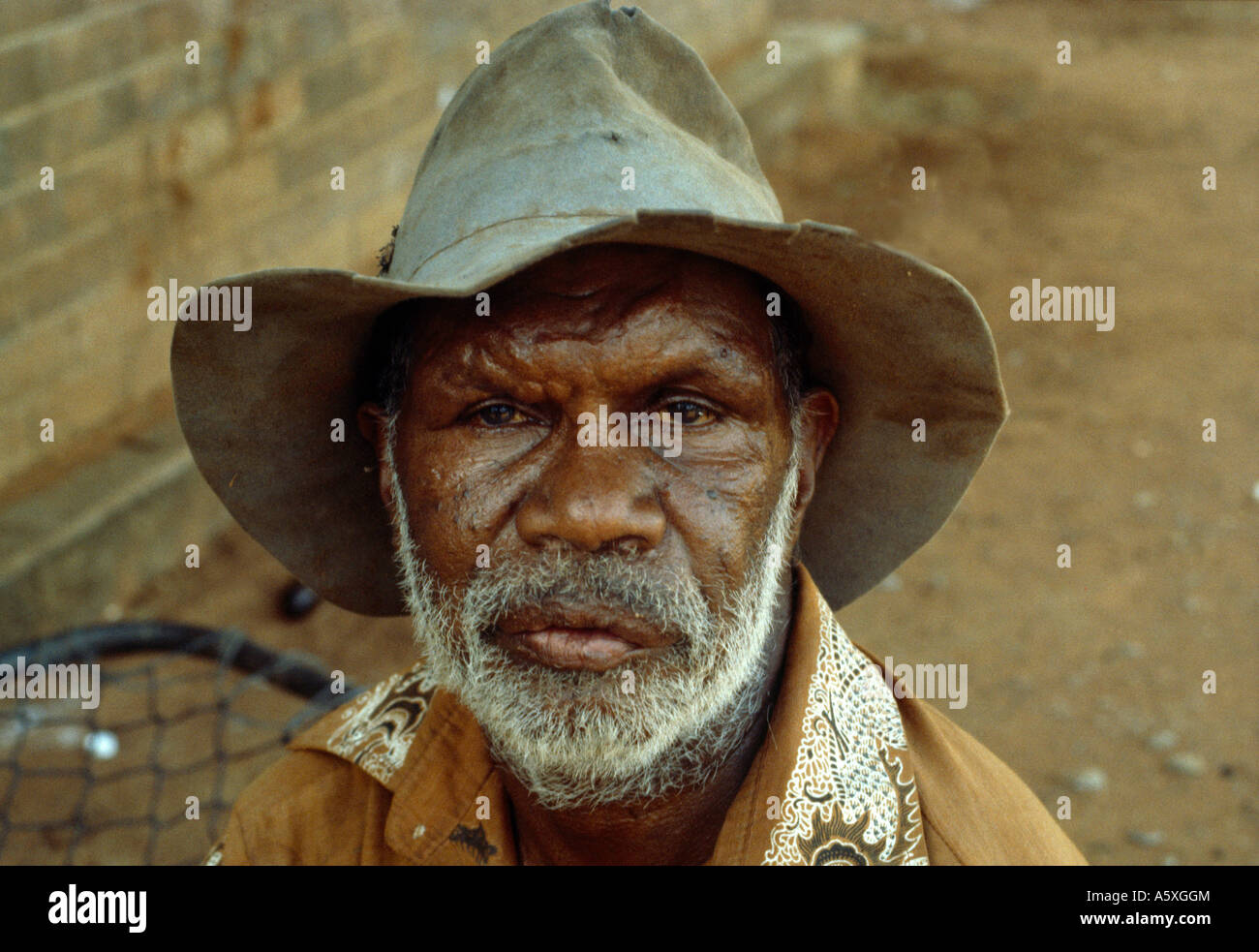 Aboriginal Man Elliot Northern Territory Australia Stock Photo - Alamy