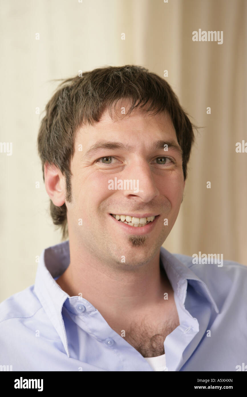 Man smiling close up Stock Photo - Alamy