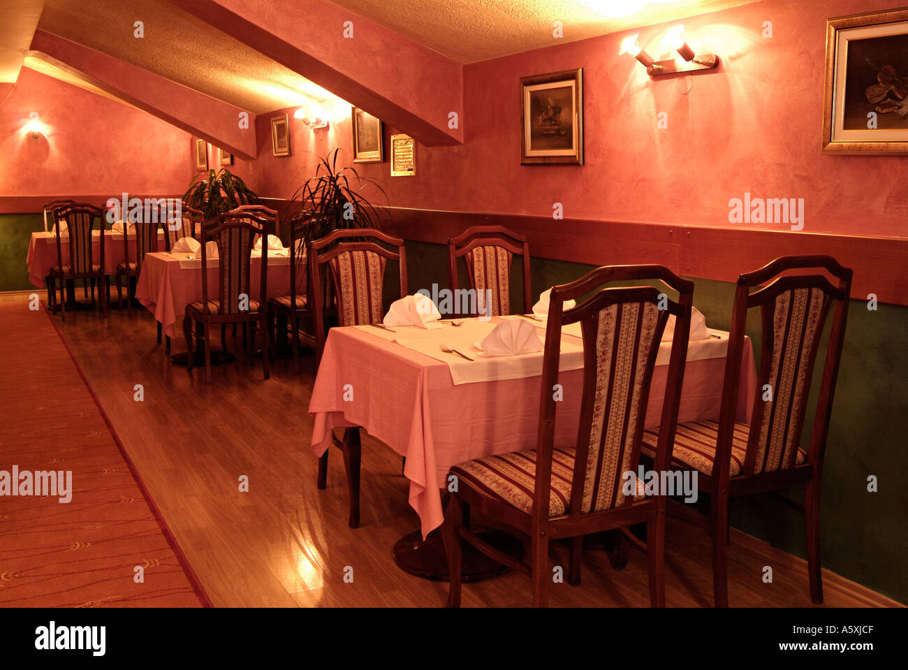 Restaurant Dining Tables Stock Photo - Alamy
