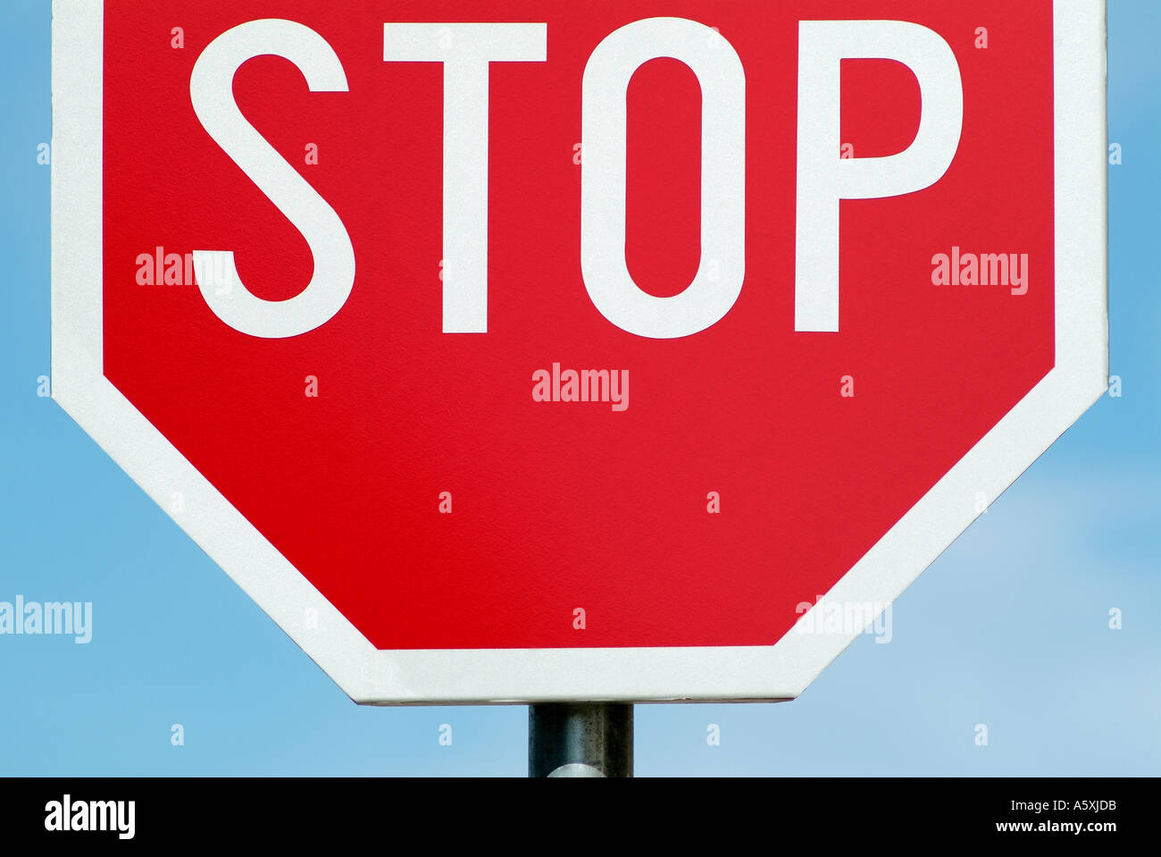 Stop Sign, Close Up Stock Photo - Alamy