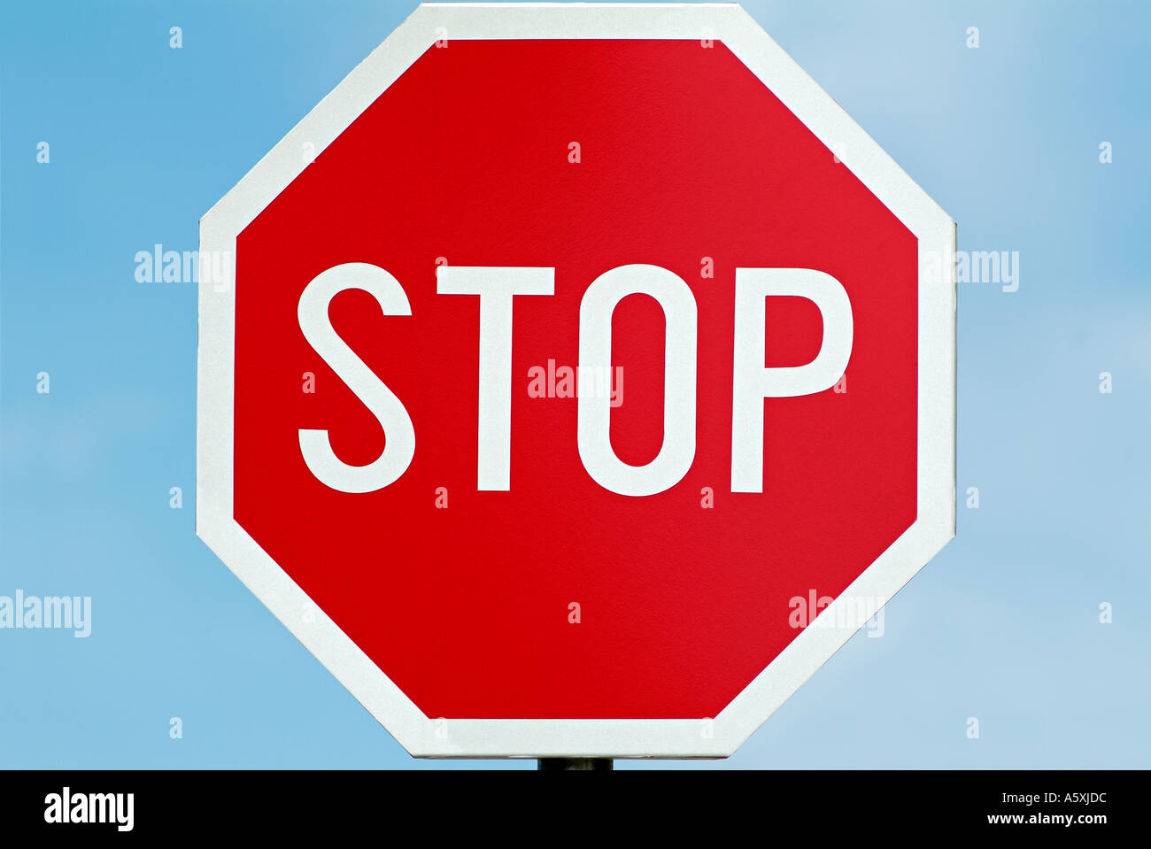 Stop Sign, Close Up Stock Photo - Alamy