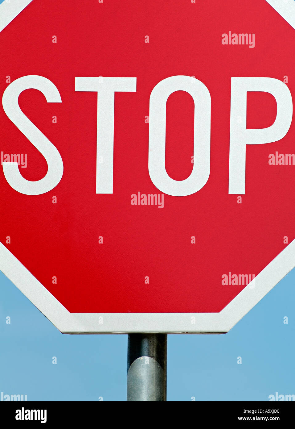 Stop Sign, Close Up Stock Photo - Alamy