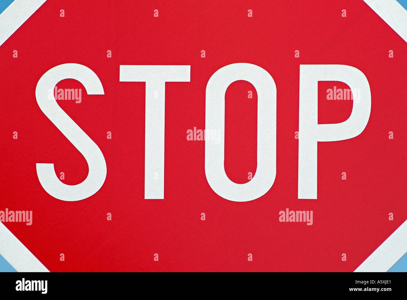 Stop Sign, Close Up Stock Photo - Alamy