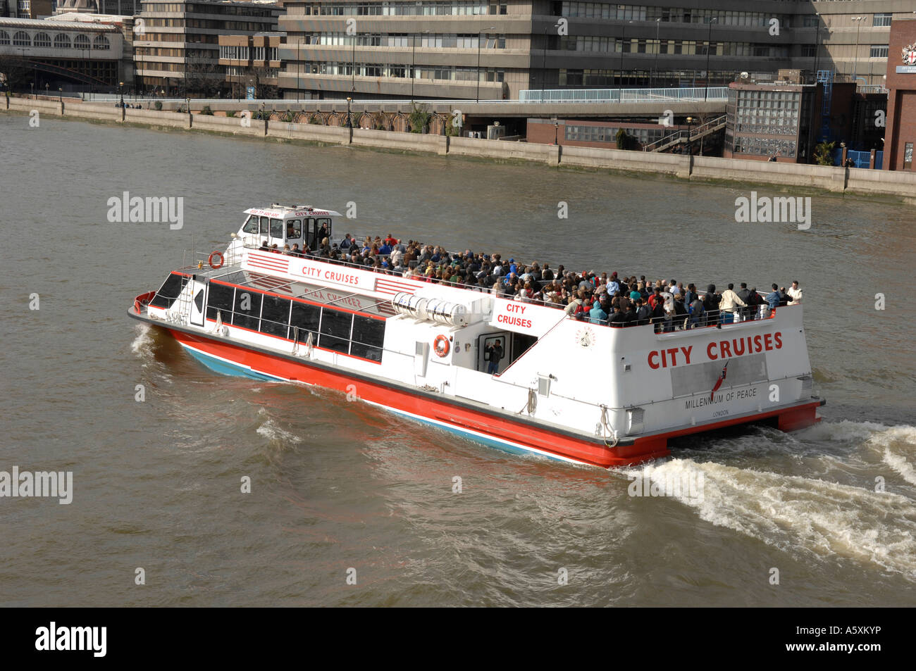 Tourist River Boat Stock Photo - Alamy