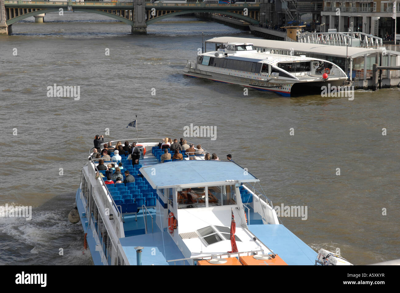 Tourist River Boat Stock Photo - Alamy