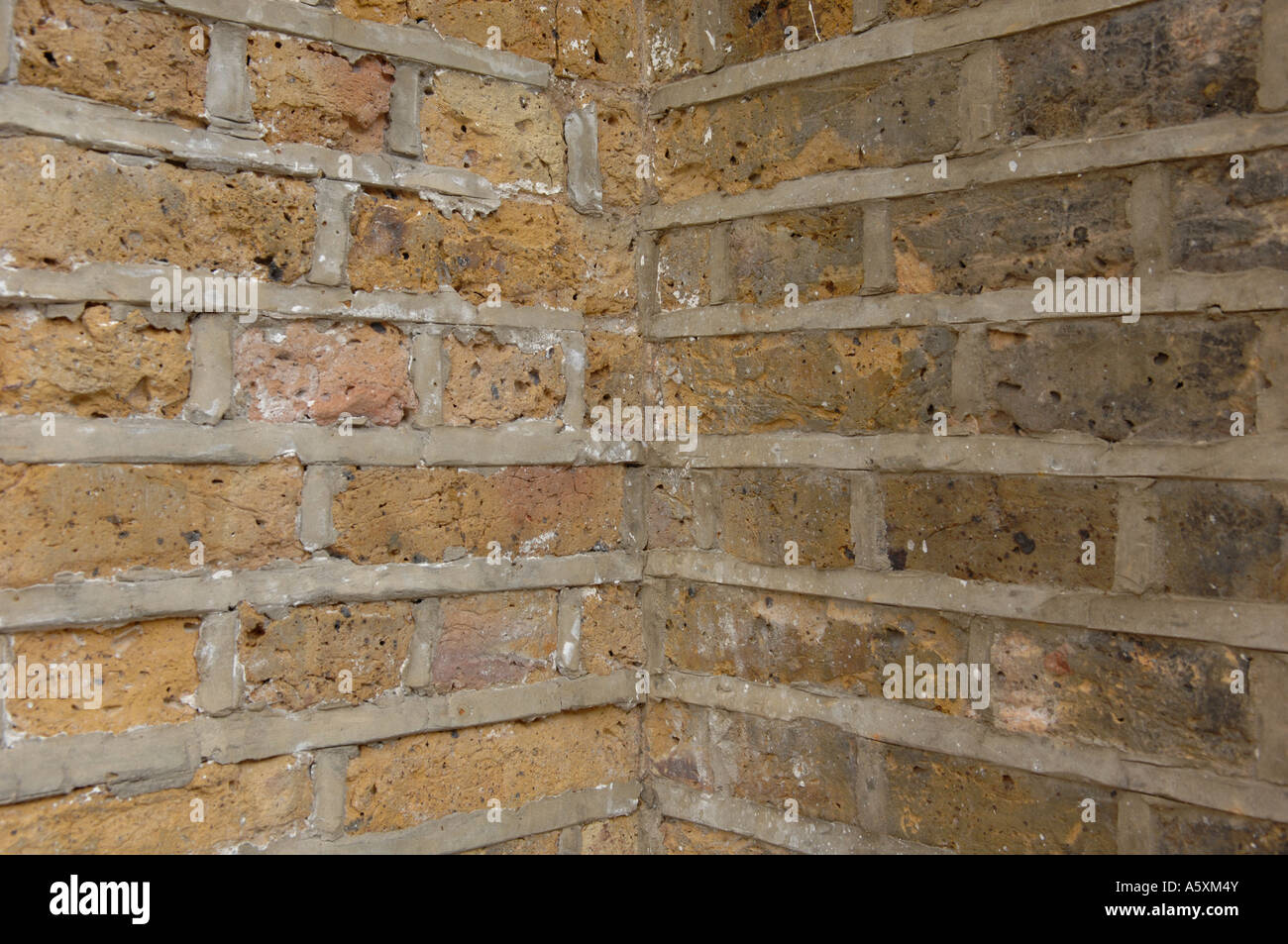 Brick Corner Wall Stock Photo - Alamy