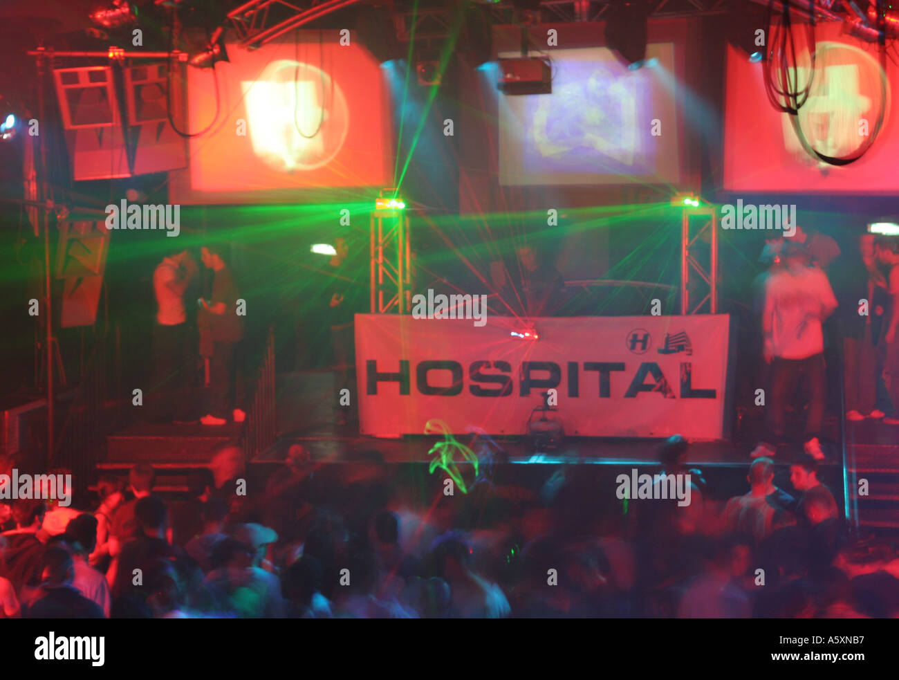 hospital records event clubnight at heaven nightclub london uk Stock Photo - Alamy