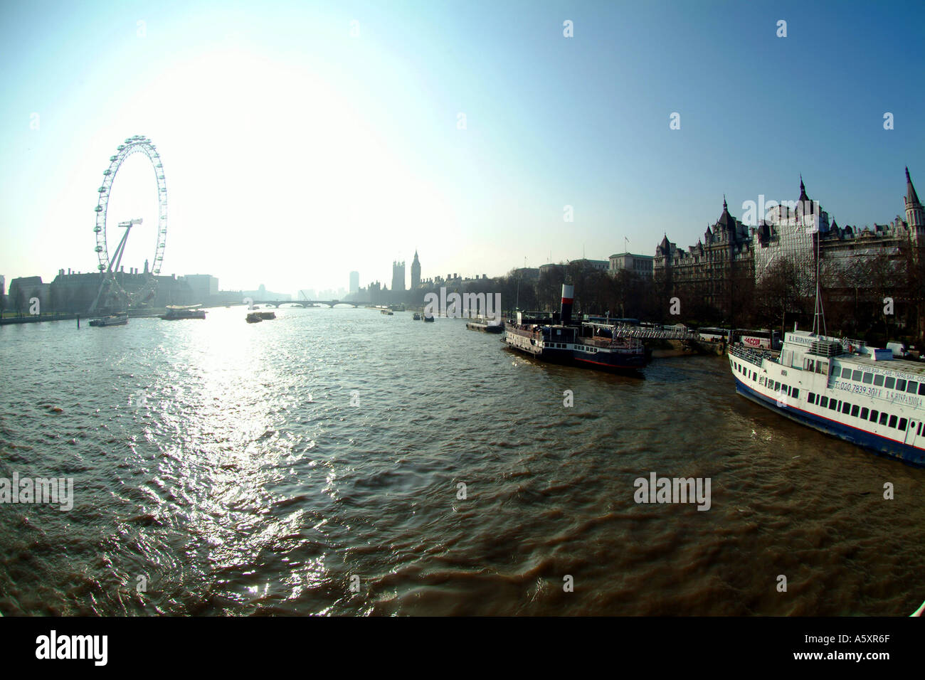 River Thames daylight London Stock Photo - Alamy