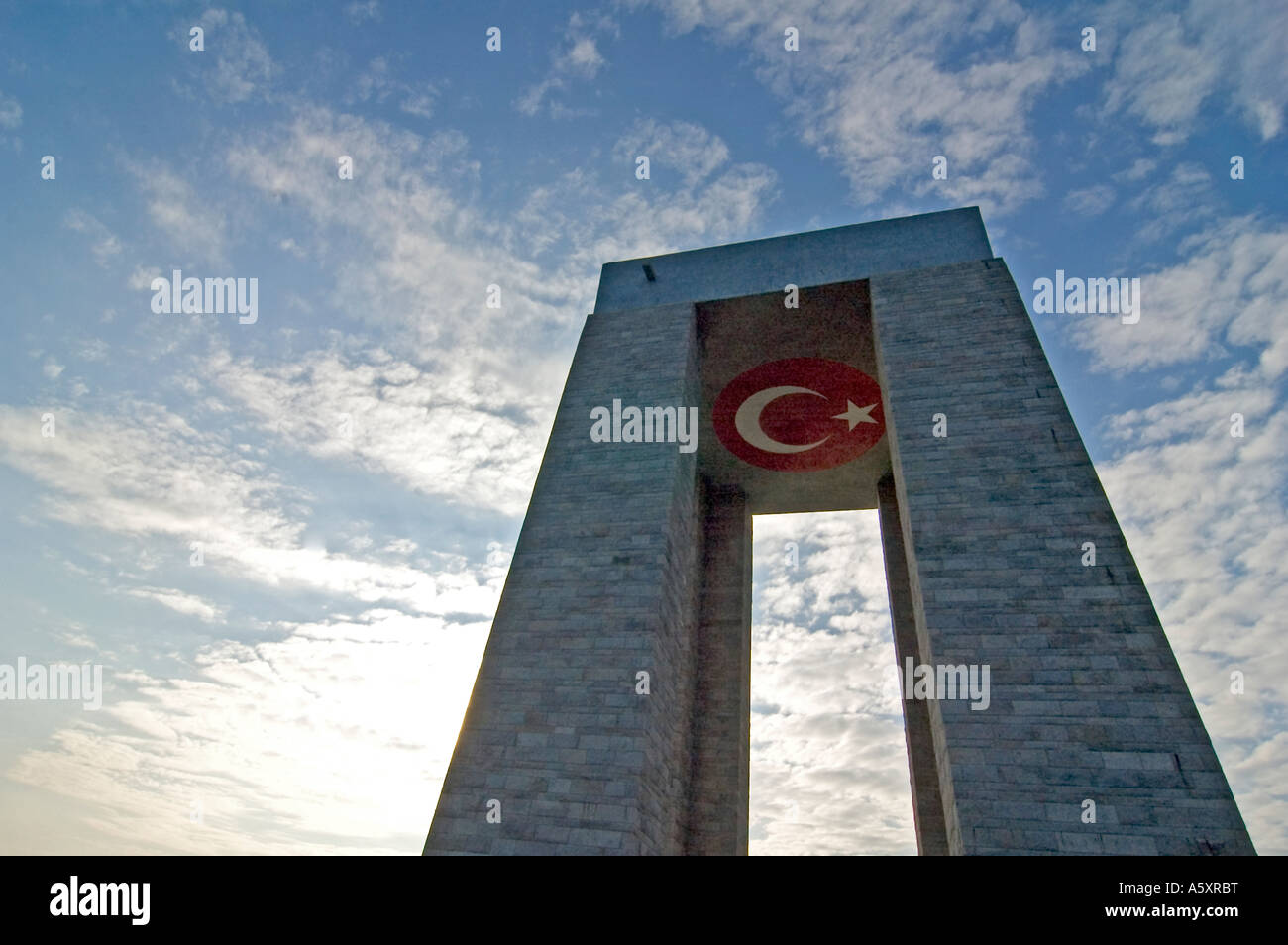 A war memorial dedicated to Turkish soldiers who fought off the 1915 ...
