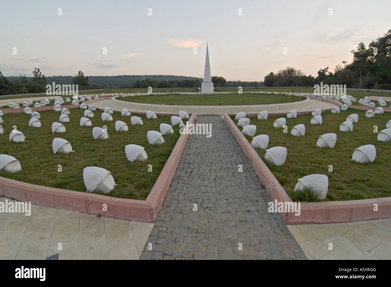 A Turkish graveyard memorial one of the Gallipoli peninsula's ...