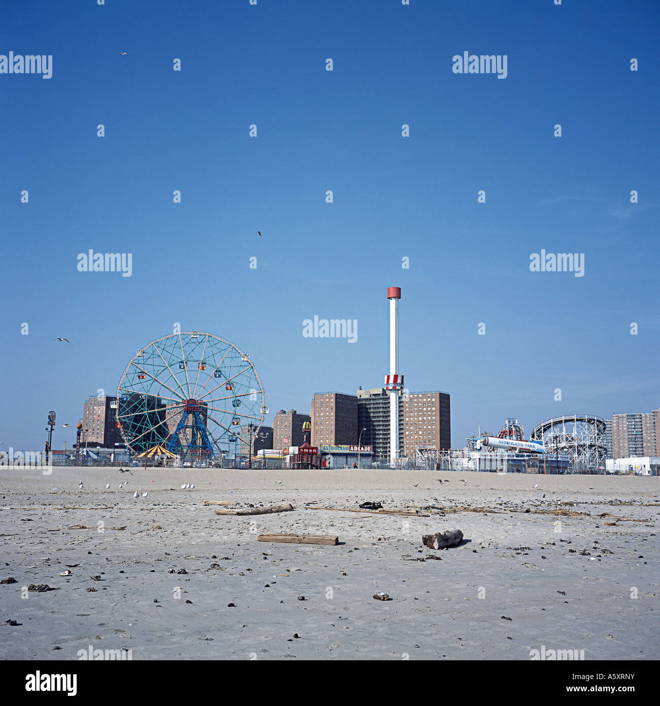Coney Island overview Stock Photo - Alamy