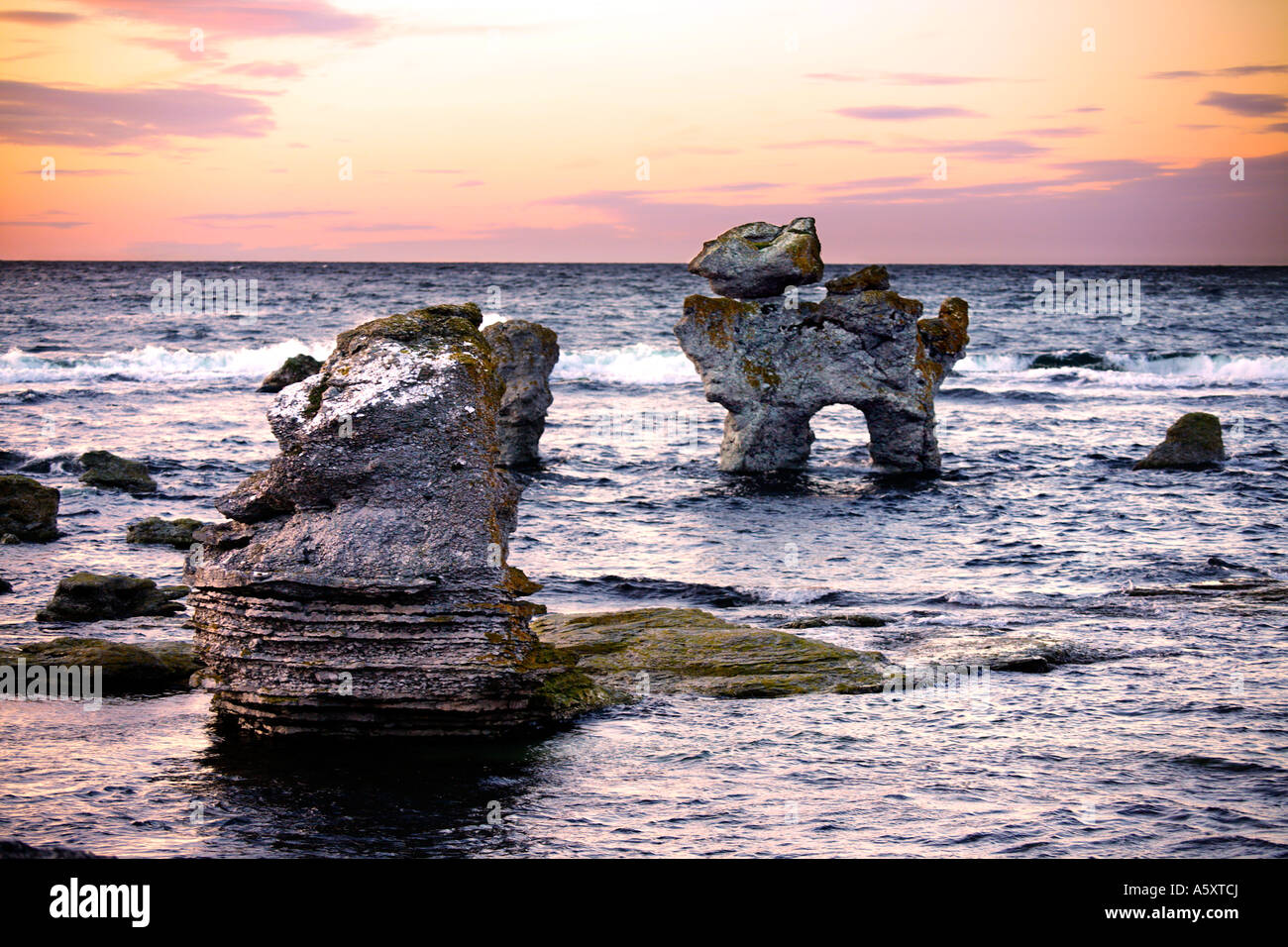 Time as an artist. Raukar (Rauk-Stone) a geological phenomenon ...