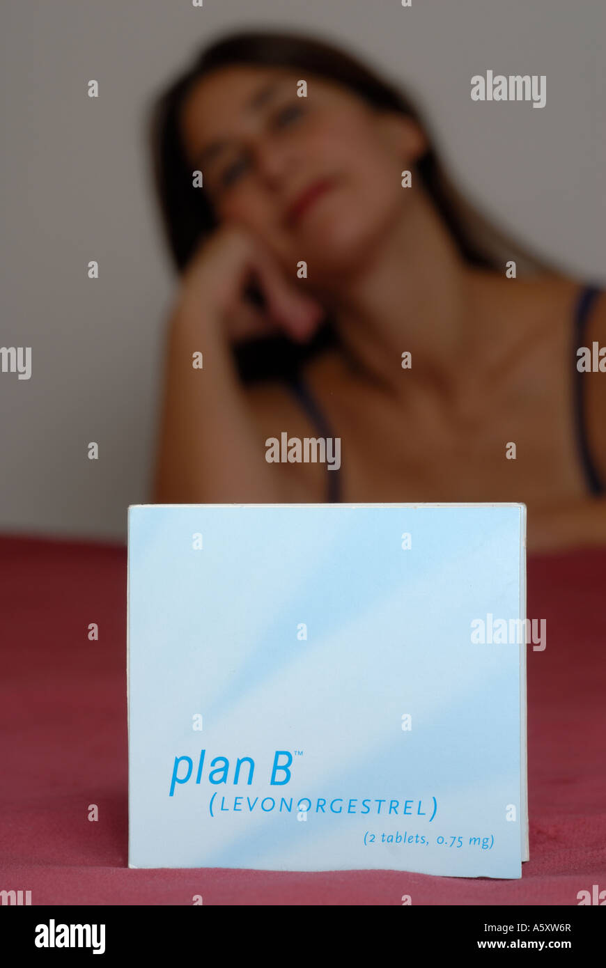Plan B progesterone only emergency contraceptive Stock Photo - Alamy