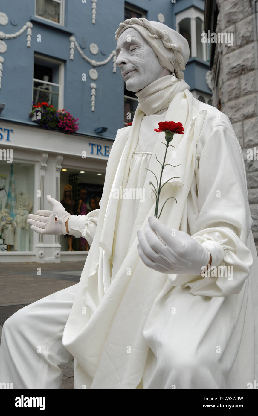 Human Statue, Street performer, Galway, Ireland Stock Photo - Alamy