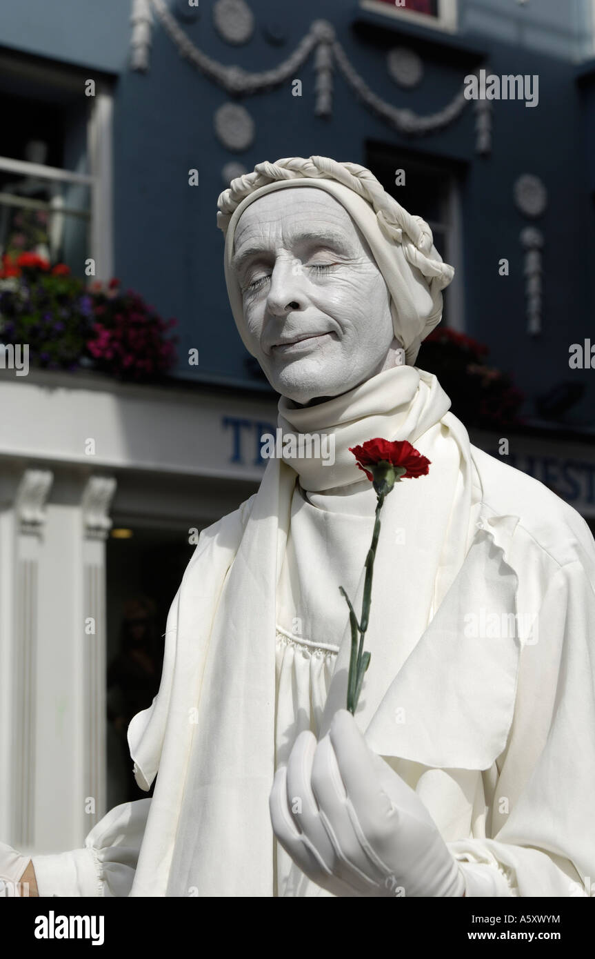 Human Statue, Street performer, Galway, Ireland Stock Photo - Alamy