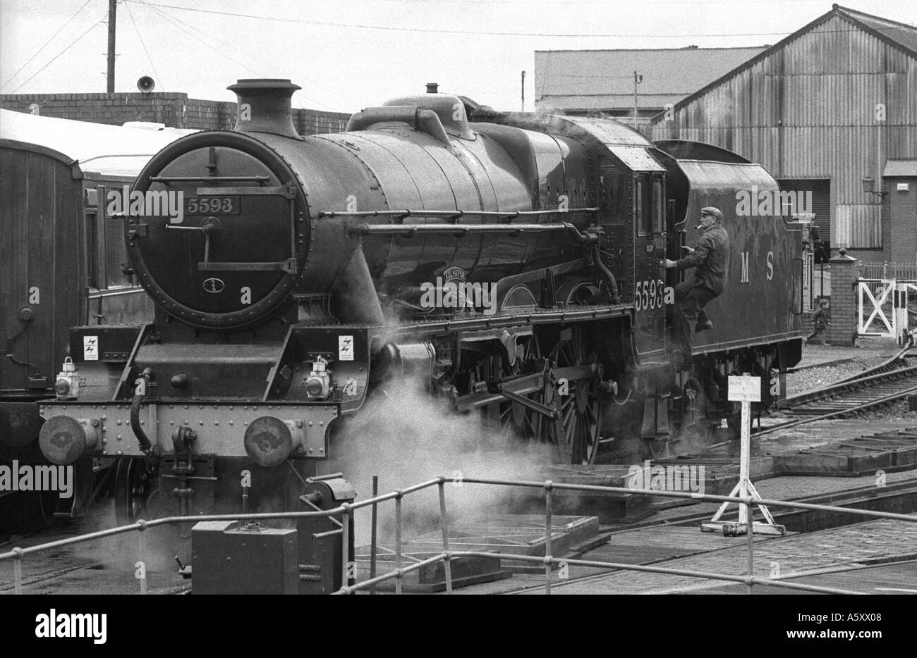 LMS Jubilee Class steam locomotive no. 5593 Kolhapur at Birmingham ...