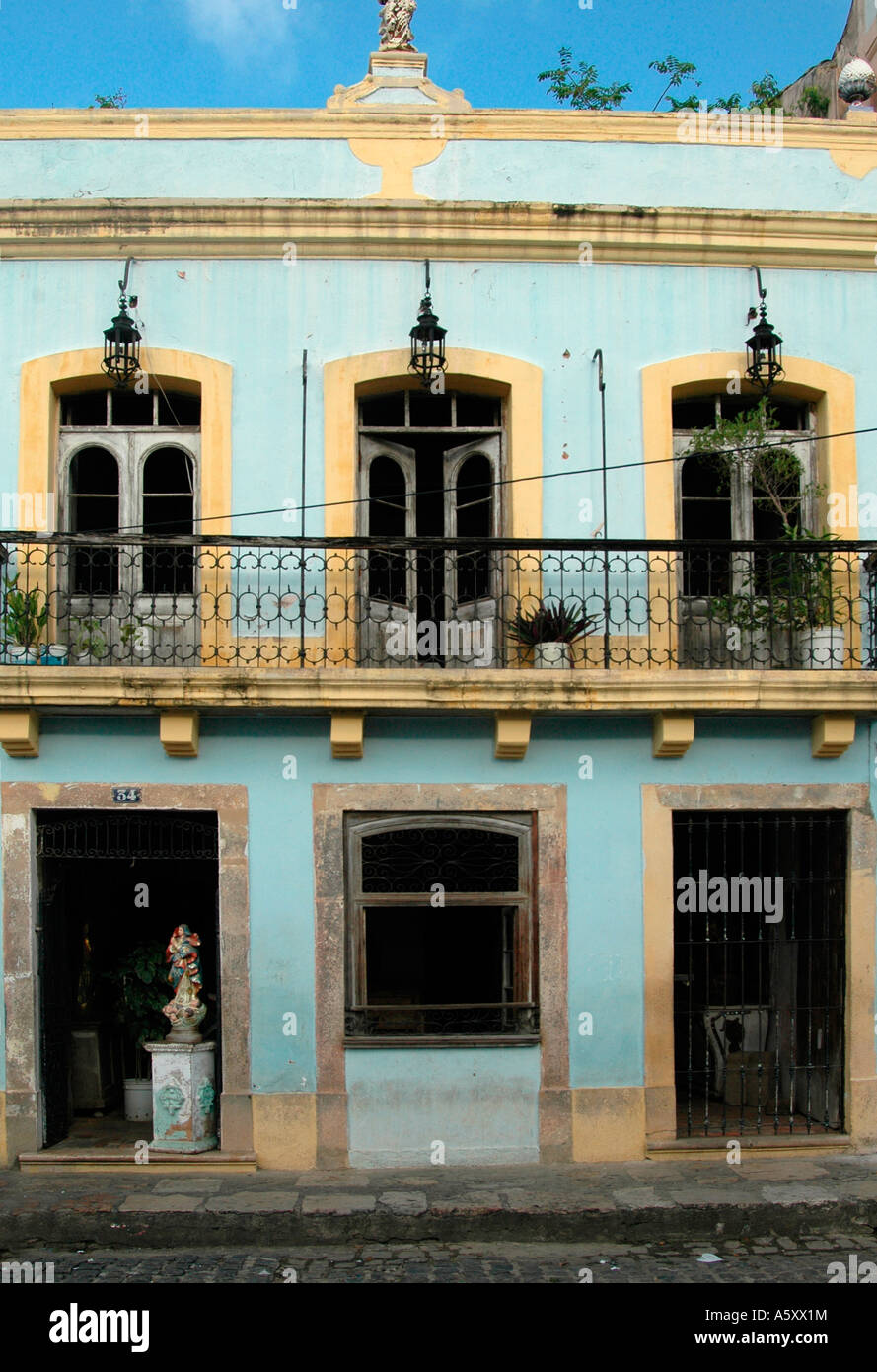 Colonial style house in Olinda Pernambuco Brazil South America Stock ...