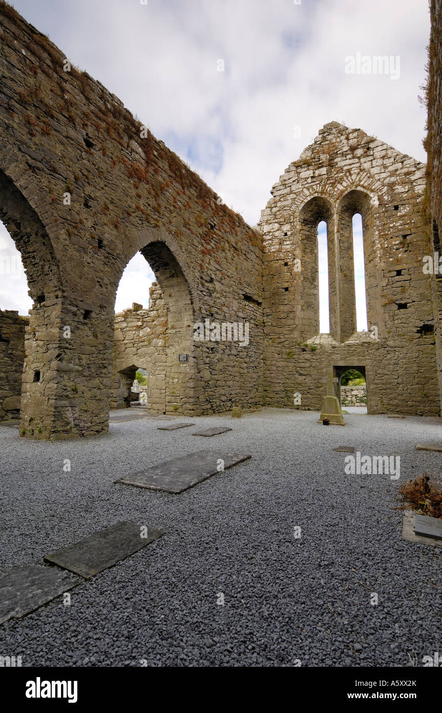 Corcomroe Abbey, The Burren, County Clare, Ireland Stock Photo - Alamy