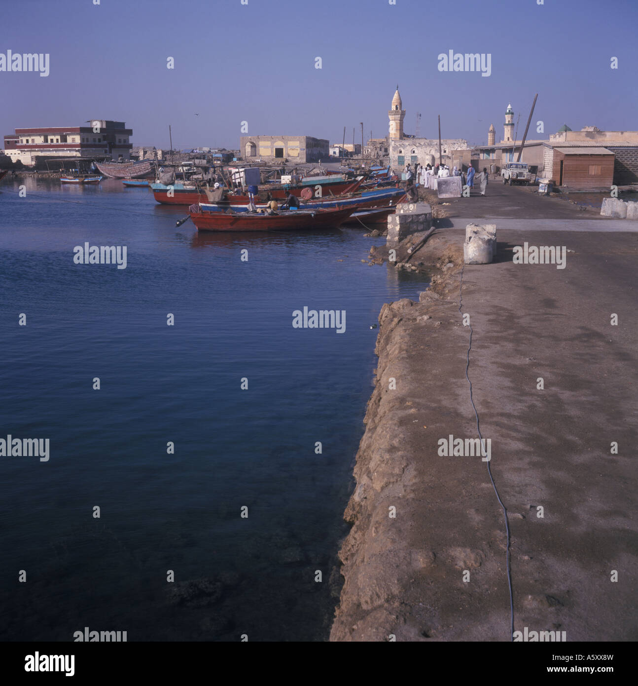 View of El Geyf town, from Suakin, Sudan Stock Photo - Alamy