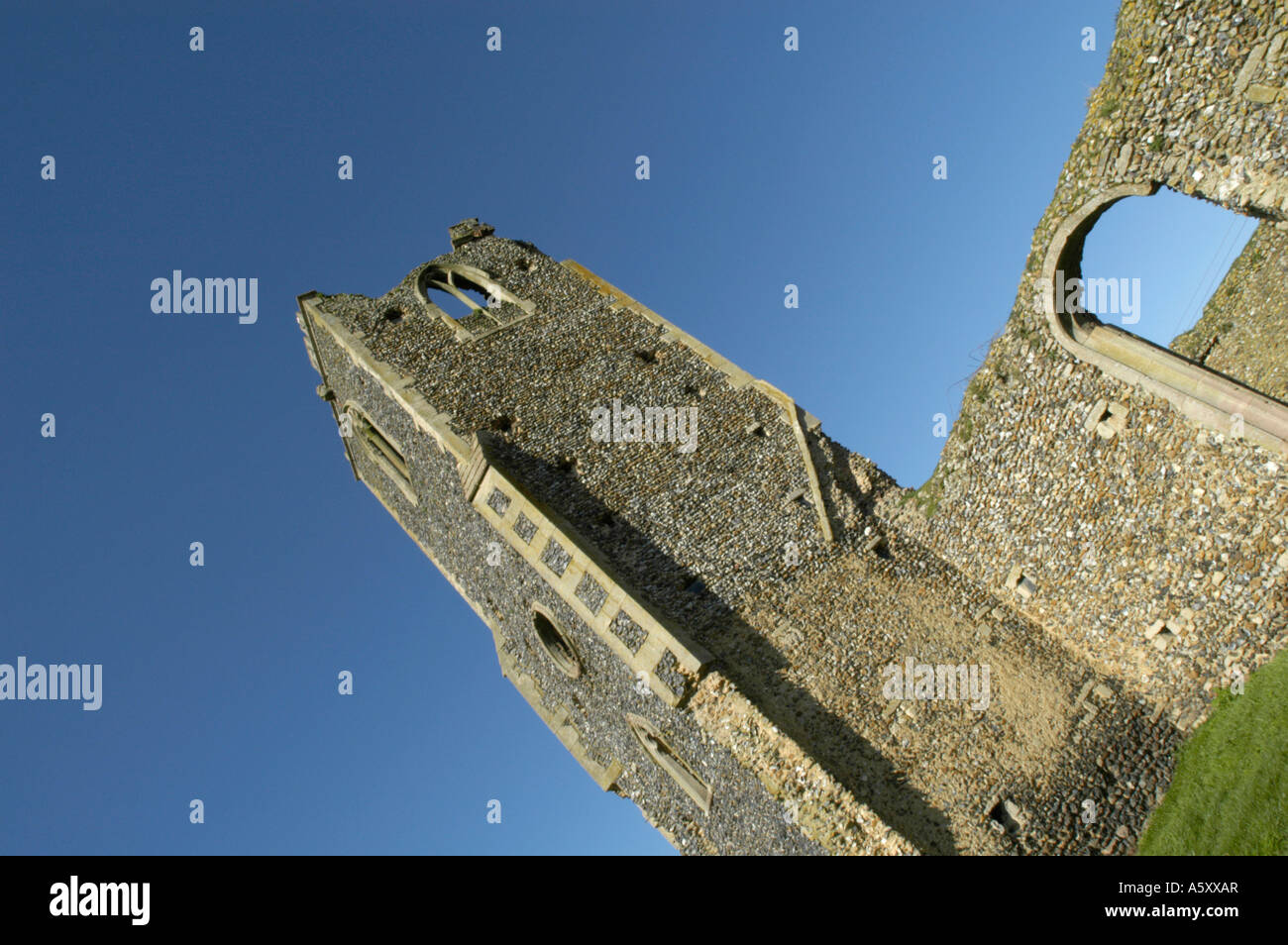 Remains of St Andrews church Roudham Norfolk uk Stock Photo - Alamy