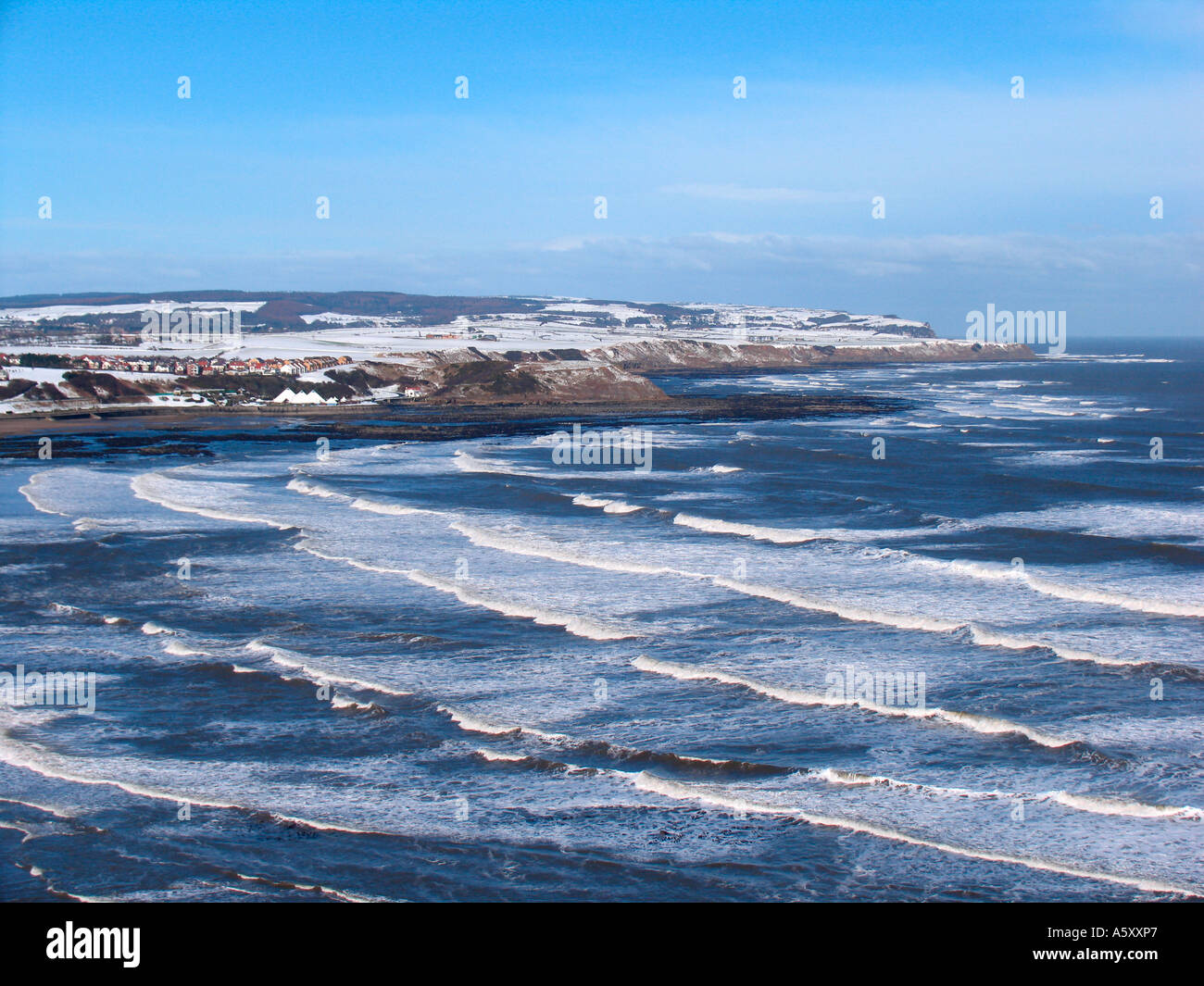 Coastal scene in winter North Bay Stock Photo - Alamy