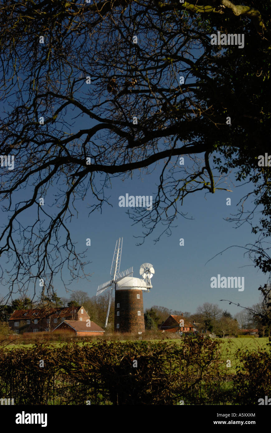 Old Buckenham mill Norfolk UK Stock Photo - Alamy