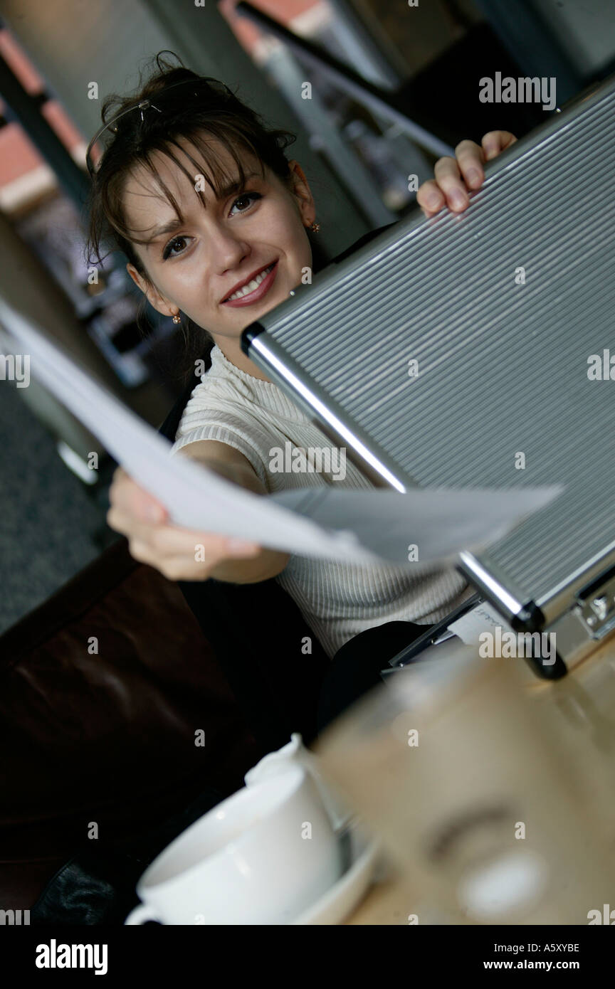 Handing over documents hi-res stock photography and images - Alamy