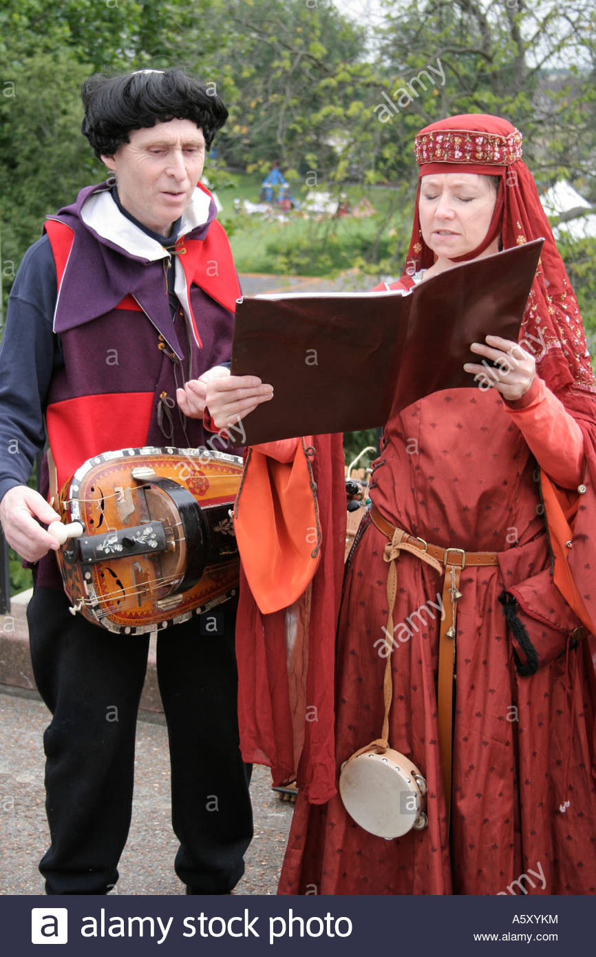 Medieval Musicians Music Musical Instruments Stock Photos & Medieval ...