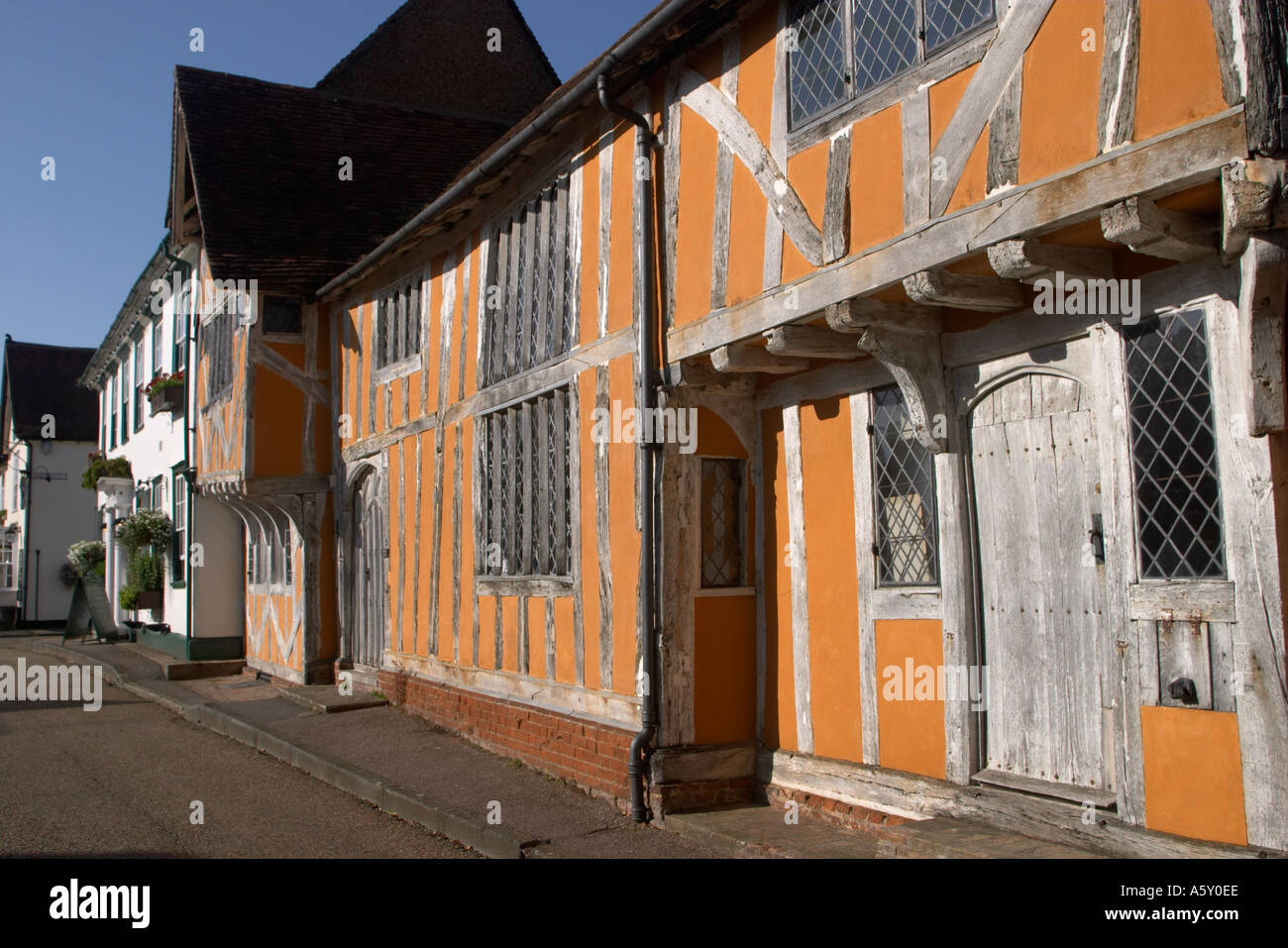 Little Hall Lavenham Suffolk England Stock Photo - Alamy