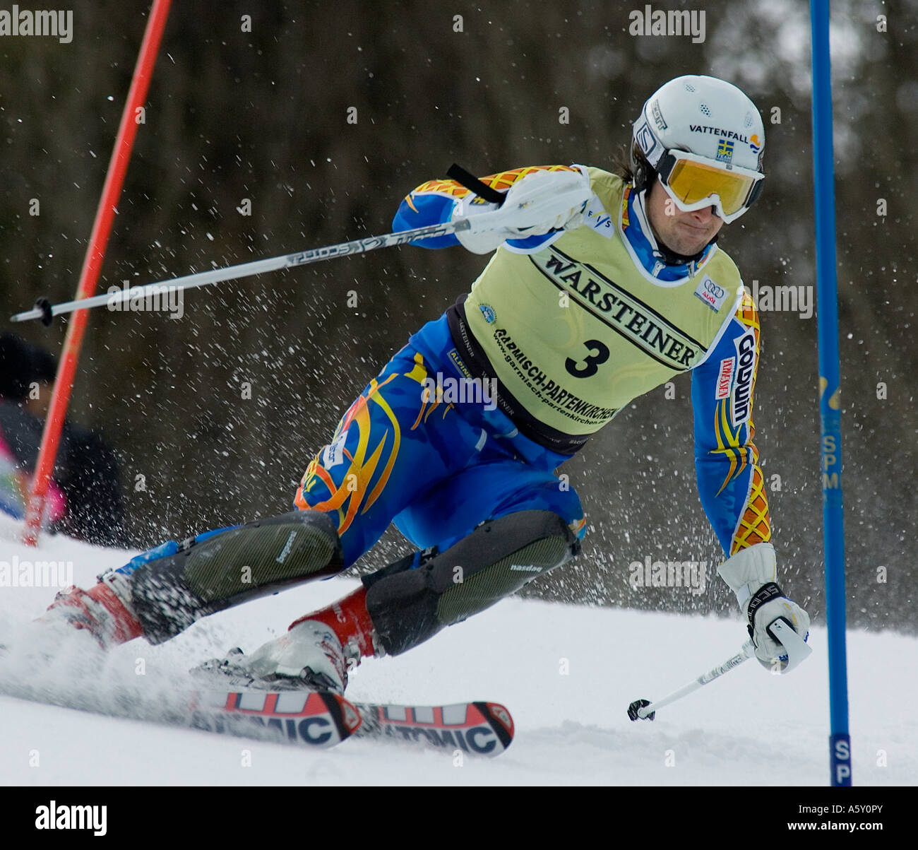LARSSON Markus Schweden Weltcup Slalom Garmisch Partenkirchen 25 02 ...
