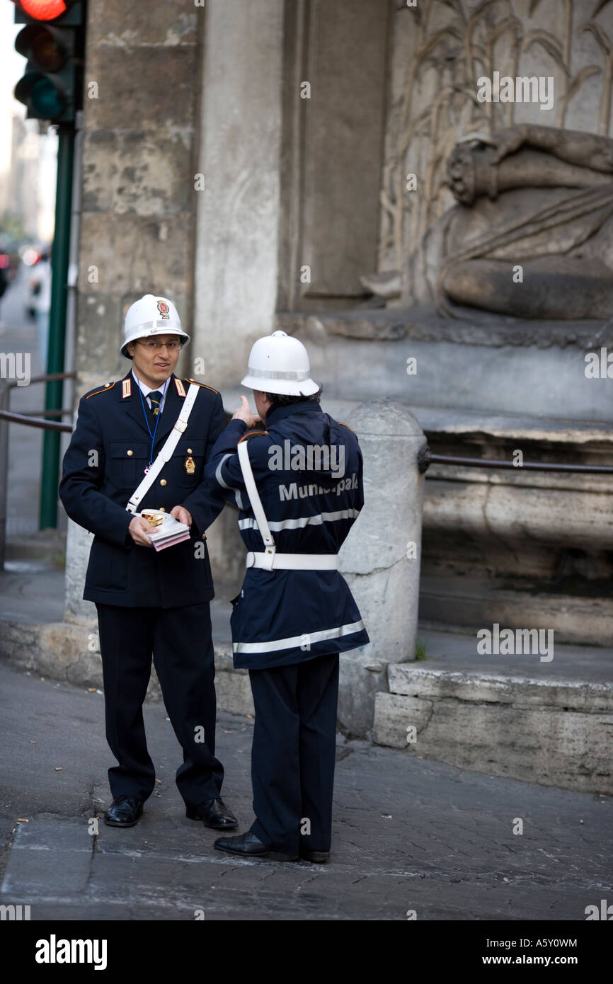 Municipal police in Rome Stock Photo - Alamy