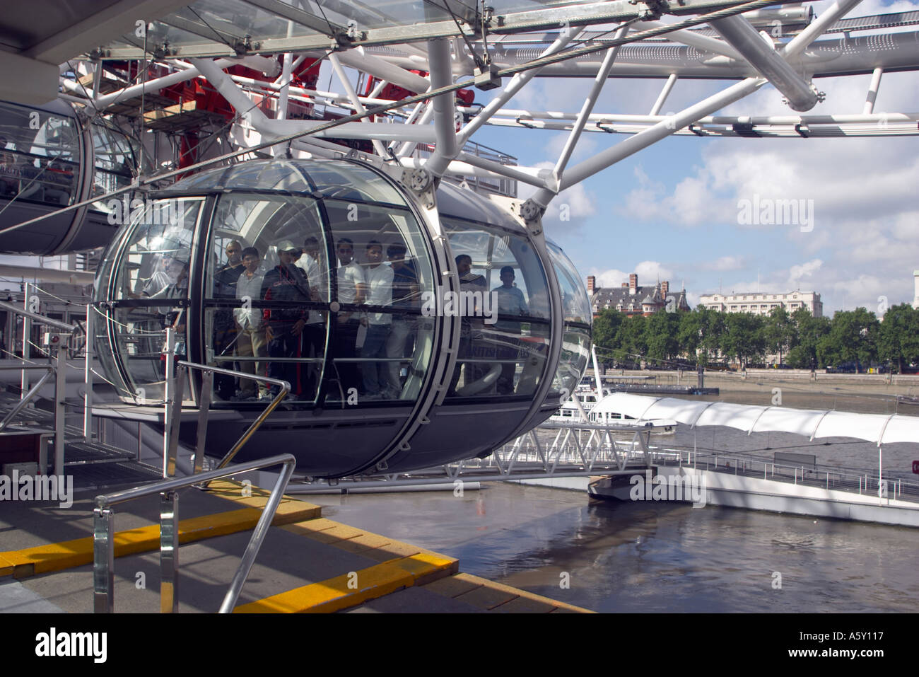 London Eye capsule England Stock Photo - Alamy