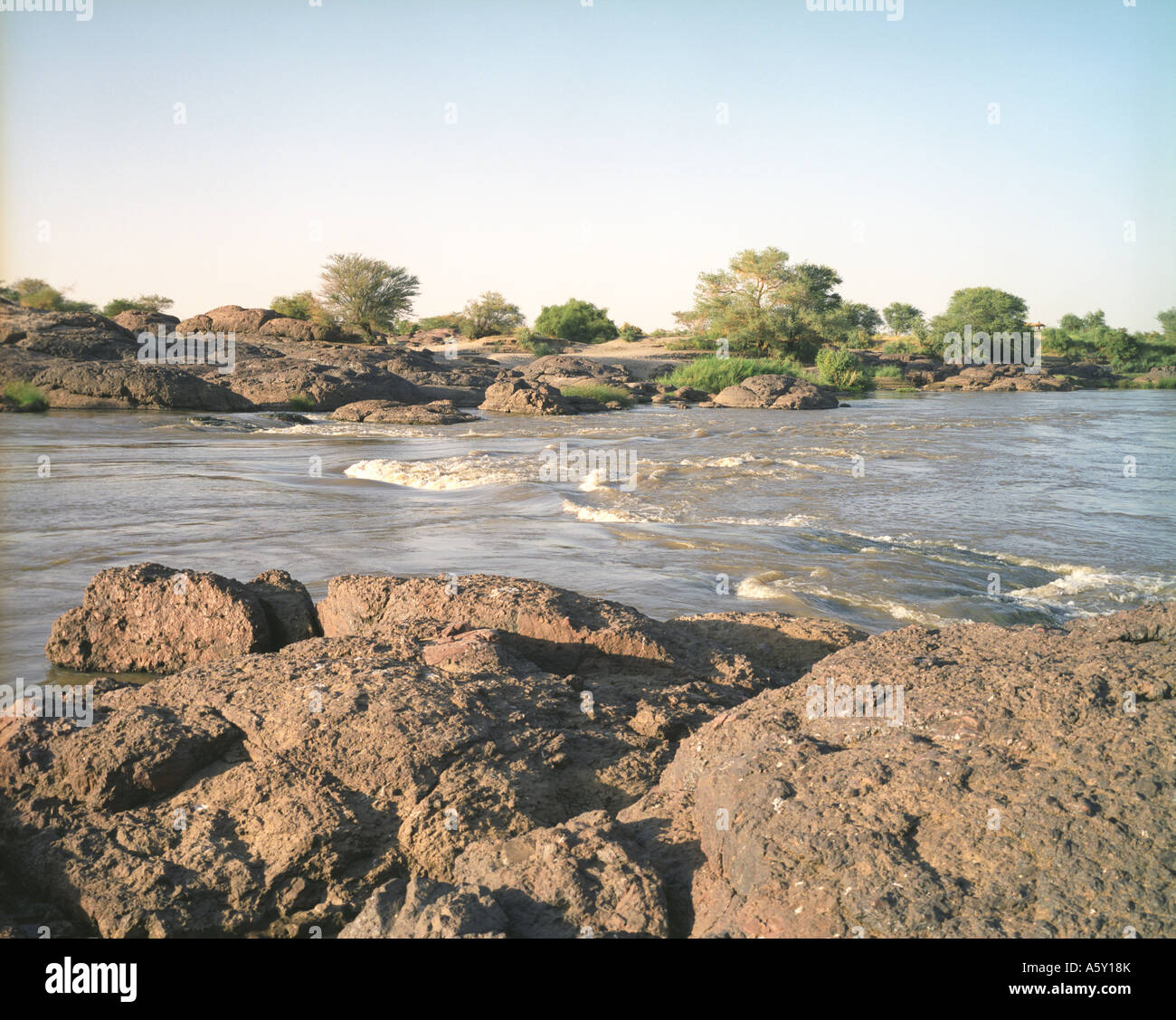 The Sixth Cataract is where the Nile cuts through the Sabaluka pluton ...