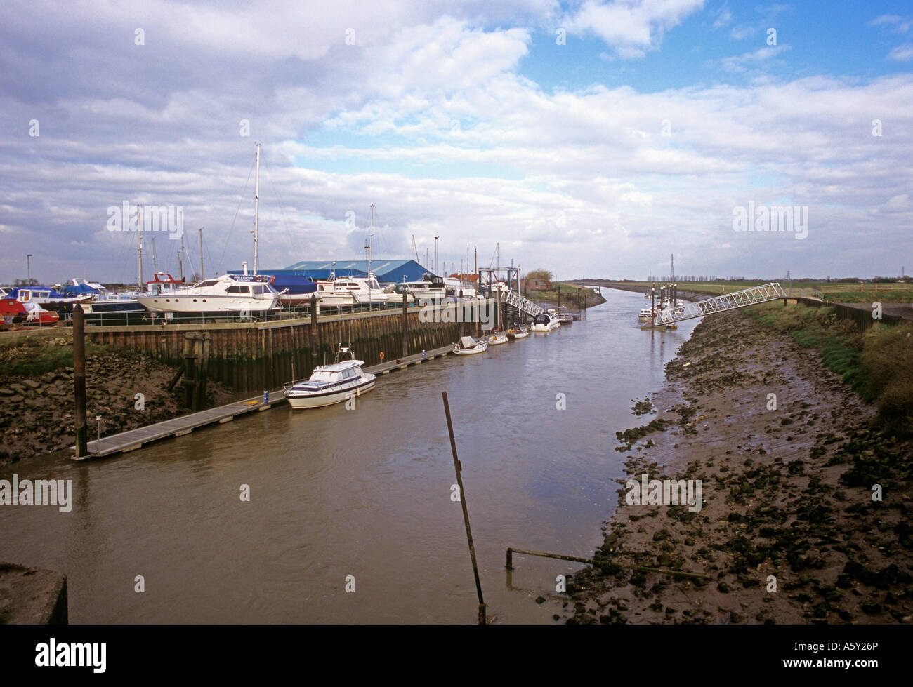 Yacht and boating facilities at Fosdyke on The River Welland just a ...