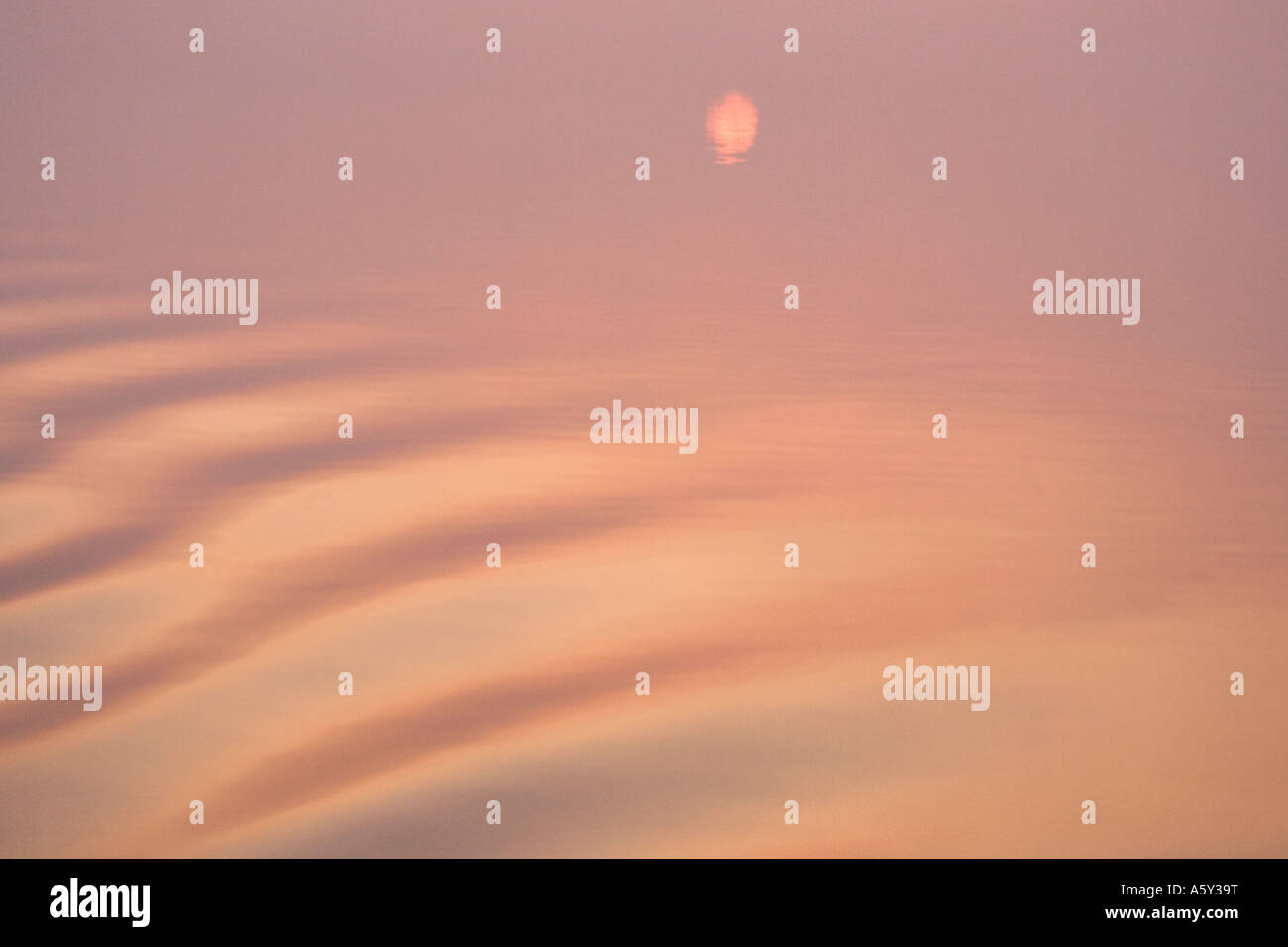Ripples on Water at Sunrise "Hickling Broad" Norfolk UK Stock Photo - Alamy