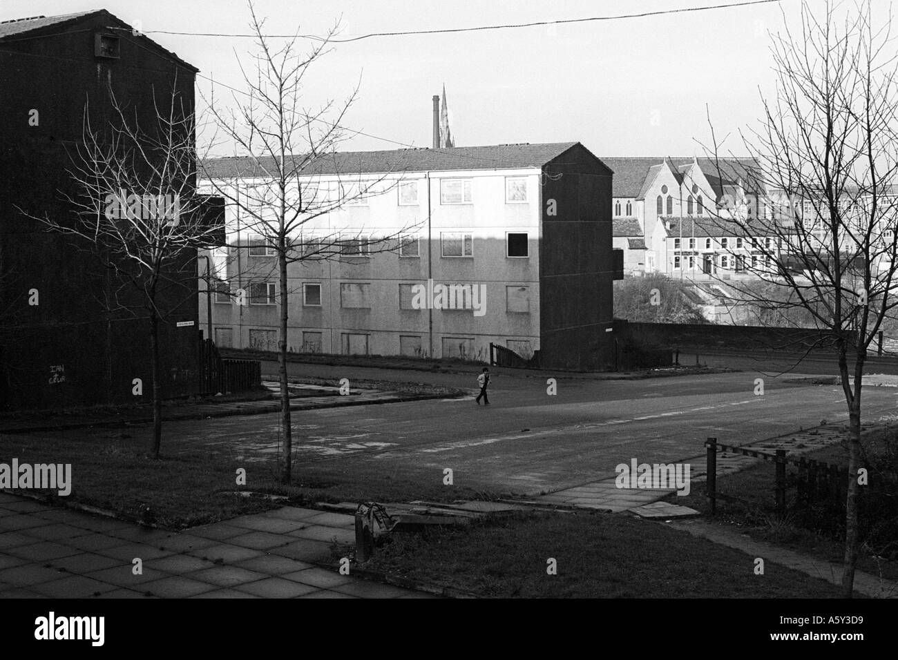 Ruin derelict decay urban uk council building house maisonette decline ...