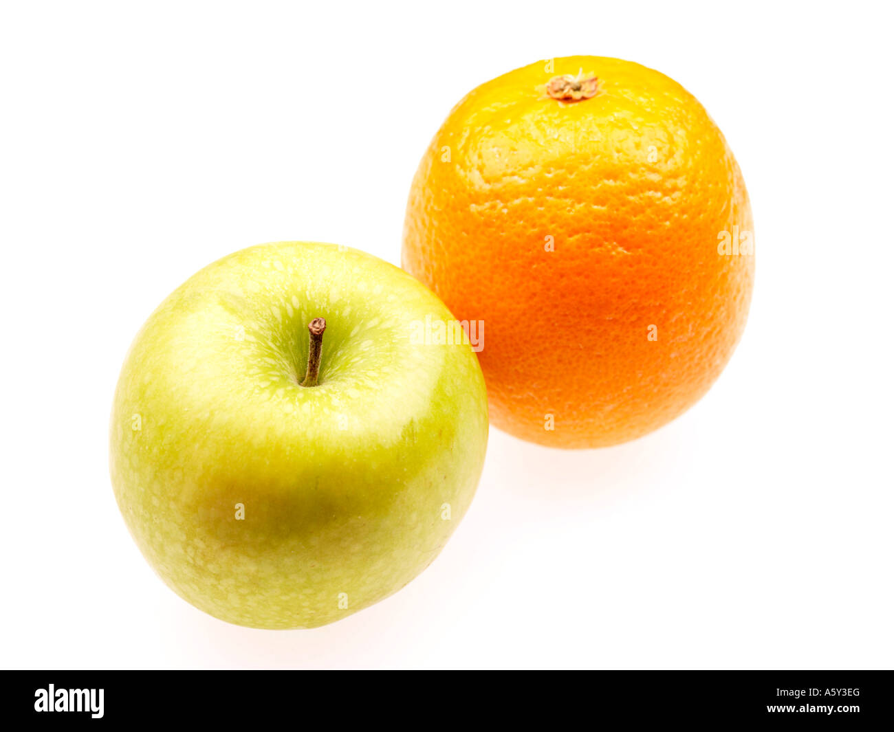 Apple and Orange Stock Photo - Alamy